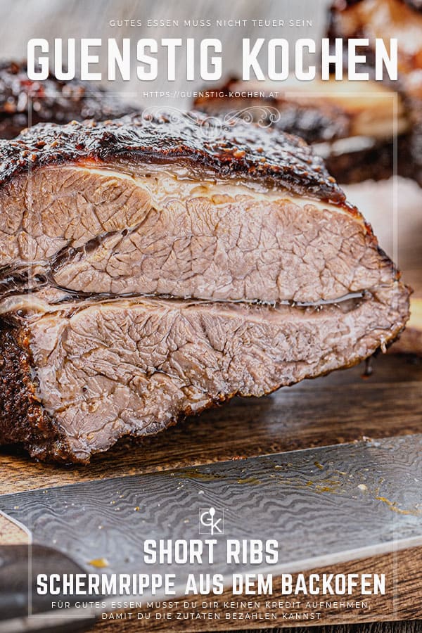 Einfache Zubereitung von geschmorten Short Ribs im Backofen